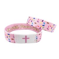 China NFC Christian Daily Bible Verse Bracelet Stretchy Fabric -30°C to 60°C Customizable for sale