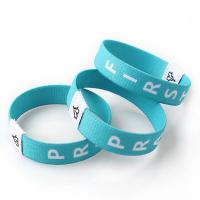 China NFC RFID Fabric Stretch Bible Verse Bracelet Waterproof Daily Devotional Wristband 95% Phone Compatible for sale
