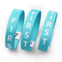 China NFC RFID Fabric Stretch Bible Verse Bracelet Waterproof Daily Devotional Wristband 95% Phone Compatible for sale