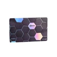 China Embossed Matte PVC Magnetic Stripe Contact IC RFID Business Cards Custom Size 85.6x54mm for sale
