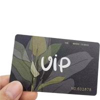 China Embossed Matte PVC Magnetic Stripe Contact IC RFID Business Cards Custom Size 85.6x54mm for sale