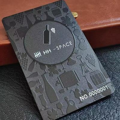 China Embossed Matte PVC Magnetic Stripe Contact IC RFID Business Cards Custom Size 85.6x54mm for sale