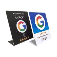 China Custom NFC PVC Business Card with Google Review Tap Feature for Social Media Promotion for sale