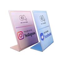 China Custom NFC PVC Business Card with Google Review Tap Feature for Social Media Promotion for sale
