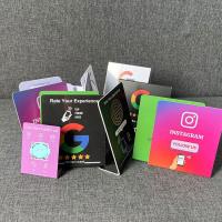 China Custom NFC Business Cards with QR Code Chip for Google Reviews and Social Media Sharing for sale