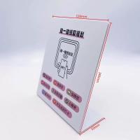 China 13.56MHz Custom Printed 10cm Round NFC Business Card Waterproof Google Review Sticker Menu Plate with QR Code for sale