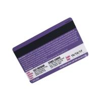 China Custom PVC Plastic Jewelry Watch Warranty Card with Holographic Anti-counterfeiting 85x54mm for sale