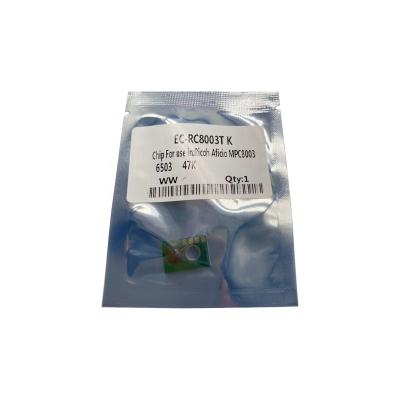 China High Quality EC-RC8003TK Chips for Ricoh MPC 6503 8003 6500 8000  Powder Box Chip Printer Copier Parts for sale