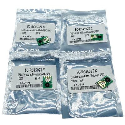 China Rezision Toner Chip for Ricoh MP C4502 C5502 Toner Cartridge Counting Chip Printer Copier Spare Parts for sale