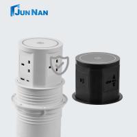 China Electric Pop-Up Tower Kitchen Desktop Speaker Socket with Wireless USB-C for Smart Homes for sale