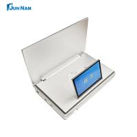 China Paperless Confernce Desktop Terminal Aluminum Alloy Microphone All In One Motorized Monitor for sale
