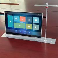 China Electric Computer Elevator Meeting Table Lcd Lift Paperless Meeting System ROHS for sale