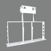 China Retractable Ceiling Tv Bracket 0 - 105 Degrees Adjustable Motorized Ceiling Drop Down Tv Mount for sale