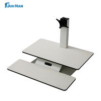 China Adjustable Height TV Lift Stand Motorized Drop Mobile TV Stand 100lbs for sale