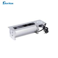 China Motorized Pop Up Wireless Charger Desktop Switch Socket With USB Outlet For Convenient And Organized Desktops for sale