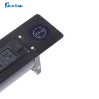 China Euro Plug Concealed Desktop Socket USB Fast Charging Sockets for sale
