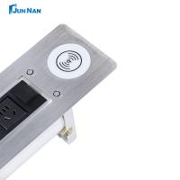 China Conference Table Hidden Mounted Press Pop Up Power Sockets Outlet USB Charging Sockets for sale