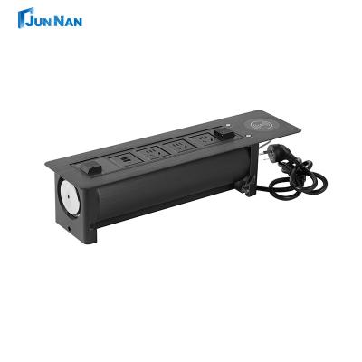 China With USB Charger & Wireless Charging Motorized Smart Pop Up Desktop Socket for sale