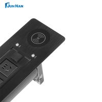 China With USB Charger & Wireless Charging Motorized Smart Pop Up Desktop Socket for sale