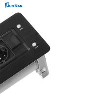 China Tabletop Pop Up Universal Socket With USB Charging Port for sale
