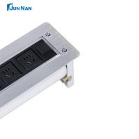 China 220V AC Low Voltage 180 Degree Rotating Desktop Socket Pop Up Plug Socket for sale