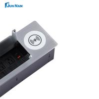China Customized Hidden Recessed Desk Countertop Pop Up Desk Outlet for sale