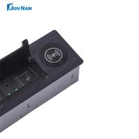 China Hidden Desk Wireless Charge Smart Office Furniture Tabletop Power Socket for sale