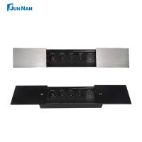 China Intelligent Motorized Kitchen Worktop Electrical Pop Up Tabletop Socket for sale