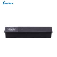 China Hidden Recessed Office Table Top Plug Socket Conference Table Flip Up Socket With USB Port for sale