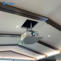 China Motorized Electric Projector Lift Ceiling White Projector Scissor Lift for sale