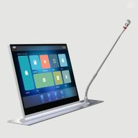 China Environmental protection Retractable electric monitoring lift with electric microphone for paperless conference system for sale