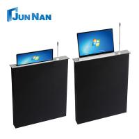 China Equipment For Conference Desk Machine Desktop Conference LCD Monitor Synchronized Lift Microphone System Paperless System for sale