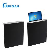 China Equipment For Conference Desk Machine Desktop Conference LCD Monitor Synchronized Lift Microphone System Paperless System for sale