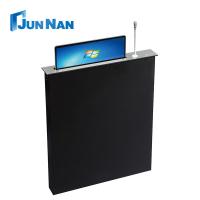 China Equipment For Conference Desk Machine Desktop Conference LCD Monitor Synchronized Lift Microphone System Paperless System for sale