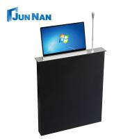 China Equipment For Conference Desk Machine Desktop Conference LCD Monitor Synchronized Lift Microphone System Paperless System for sale