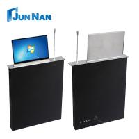 China Equipment For Conference Desk Machine Desktop Conference LCD Monitor Synchronized Lift Microphone System Paperless System for sale
