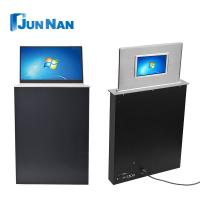 China Lifter Display Screen Meeting Room Equipment Motorized Touch Screen Lcd Monitor Lift Paperless Conference System for sale