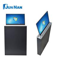 China Lifter Display Screen Meeting Room Equipment Motorized Touch Screen Lcd Monitor Lift Paperless Conference System for sale