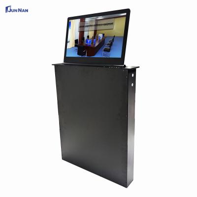 China Manual Control Retractable Monitor Lifts For Conference Rooms for sale