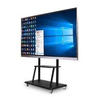 China 65 Inches Multimedia Interactive Board Wall Mount Industrial Capacitive 55 Touch Monitor Smart Conference All-in-one Mac for sale
