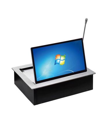 China Office Conference Equipment Electric Lcd Monitor Flip Up Lift Mechanism For Conference System Monitor Lift for sale