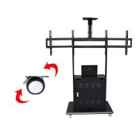 China Mobile Tv Stand Adjustable Height Custom Metal Universal Plasma ICD Modern Wall TV Stand Mobile TV Mount Trolley Carts for sale