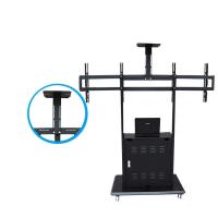 China Mobile Tv Stand Adjustable Height Custom Metal Universal Plasma ICD Modern Wall TV Stand Mobile TV Mount Trolley Carts for sale