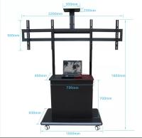 China Mobile Tv Stand Adjustable Height Custom Metal Universal Plasma ICD Modern Wall TV Stand Mobile TV Mount Trolley Carts for sale