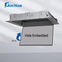 China Smart Electric Controllers Tv Mount Adjustable Mechanism Bracket Flip Down Motorized Ceiling TV Lift for sale