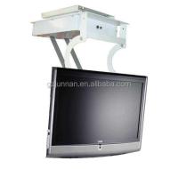 China Portable Tv Mount Stand Ceiling Tv Automatic Flip Electric Height Adjustable Tv Stand Ceiling Mount Tv Bracket Swivel for sale