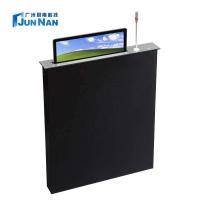 China Team Meeting Equipment Intelligent Monitor Lift Computer Lcd Monitor Lift For Conference Room With Microphone for sale