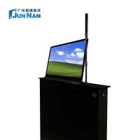 China Team Meeting Equipment Intelligent Monitor Lift Computer Lcd Monitor Lift For Conference Room With Microphone for sale