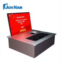 China Conference Room Equipment Suppliers Hidden Paperless Conference System With Electric Hidden Automatic Flip Screen Lifter for sale
