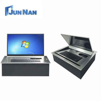 China Conference Room Equipment Suppliers Hidden Paperless Conference System With Electric Hidden Automatic Flip Screen Lifter for sale